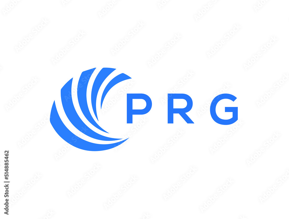 PRG Flat accounting logo design on white background. PRG creative ...