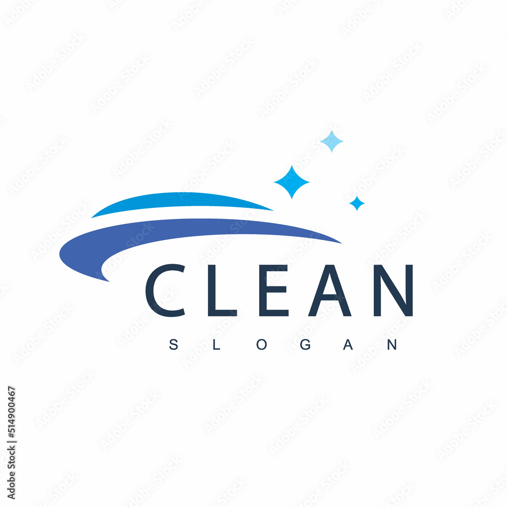 Clean Logo Design Template Suitable For Cleaning Service, House Keeping ...