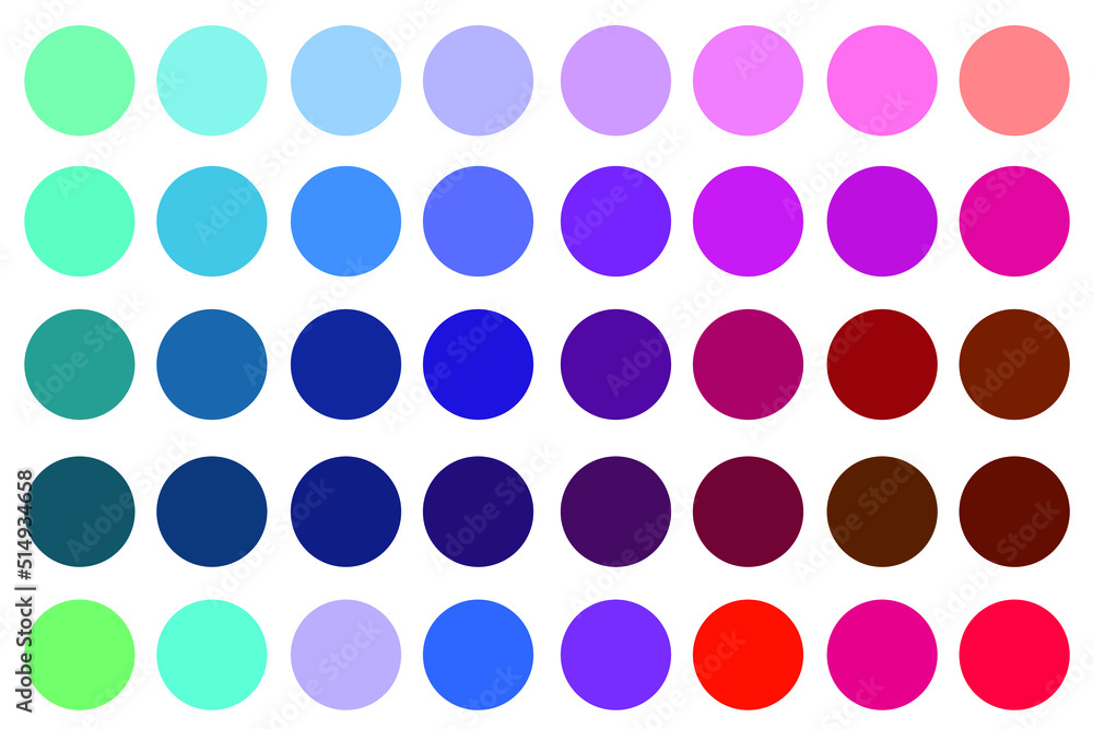 Color guide palette An example of a color palette vector.Color palette ...