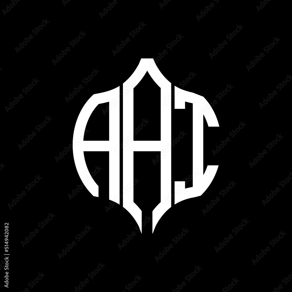 AAI letter logo. AAI best black background vector image. AAI Monogram ...