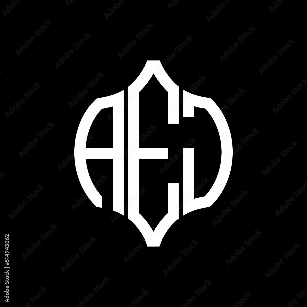 AEJ letter logo. AEJ best black background vector image. AEJ Monogram ...