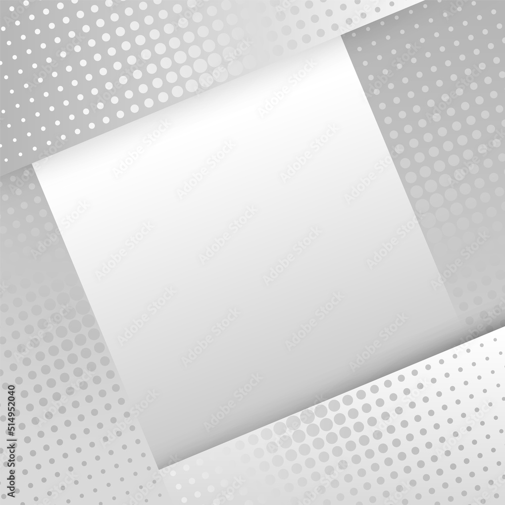 Square border frame with gradient halftone dots texture vector ...
