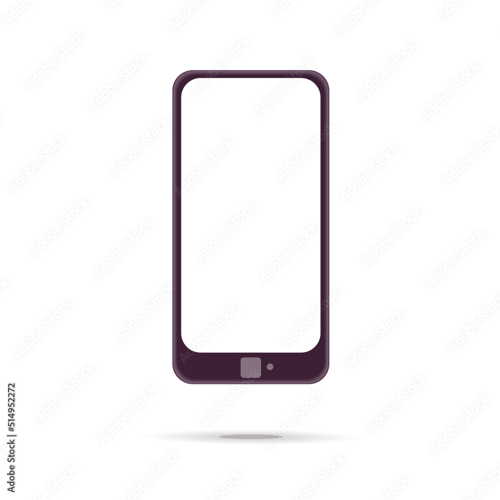 3d vector cartoon smartphone modern mockup design icon. Mobile phone ...