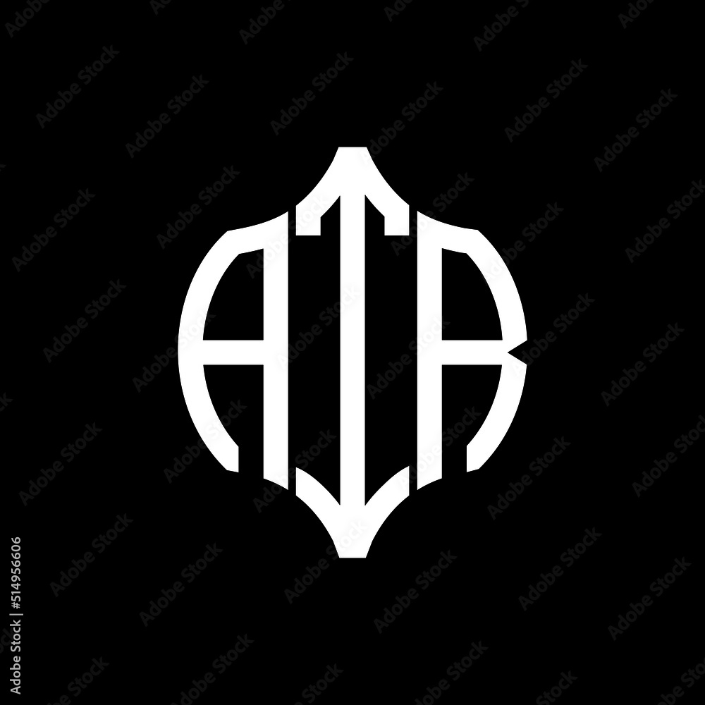 ATR letter logo. ATR best black ground vector image. ATR Monogram logo ...