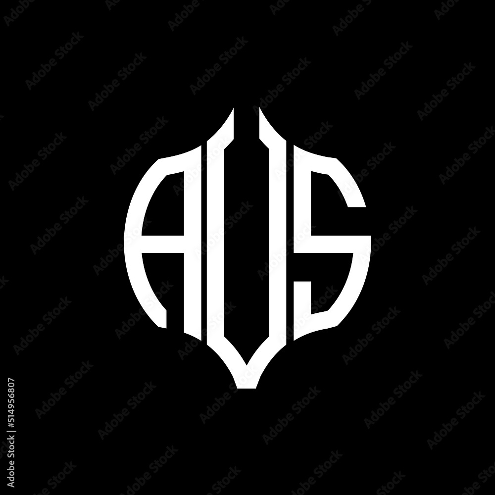 AVS letter logo. AVS best black ground vector image. AVS Monogram logo ...