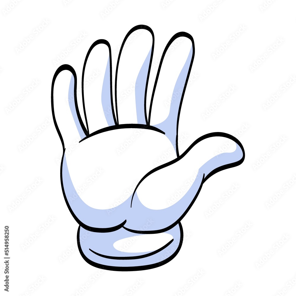 Human character hand pointing with finger, waving, showing, thumbing up ...