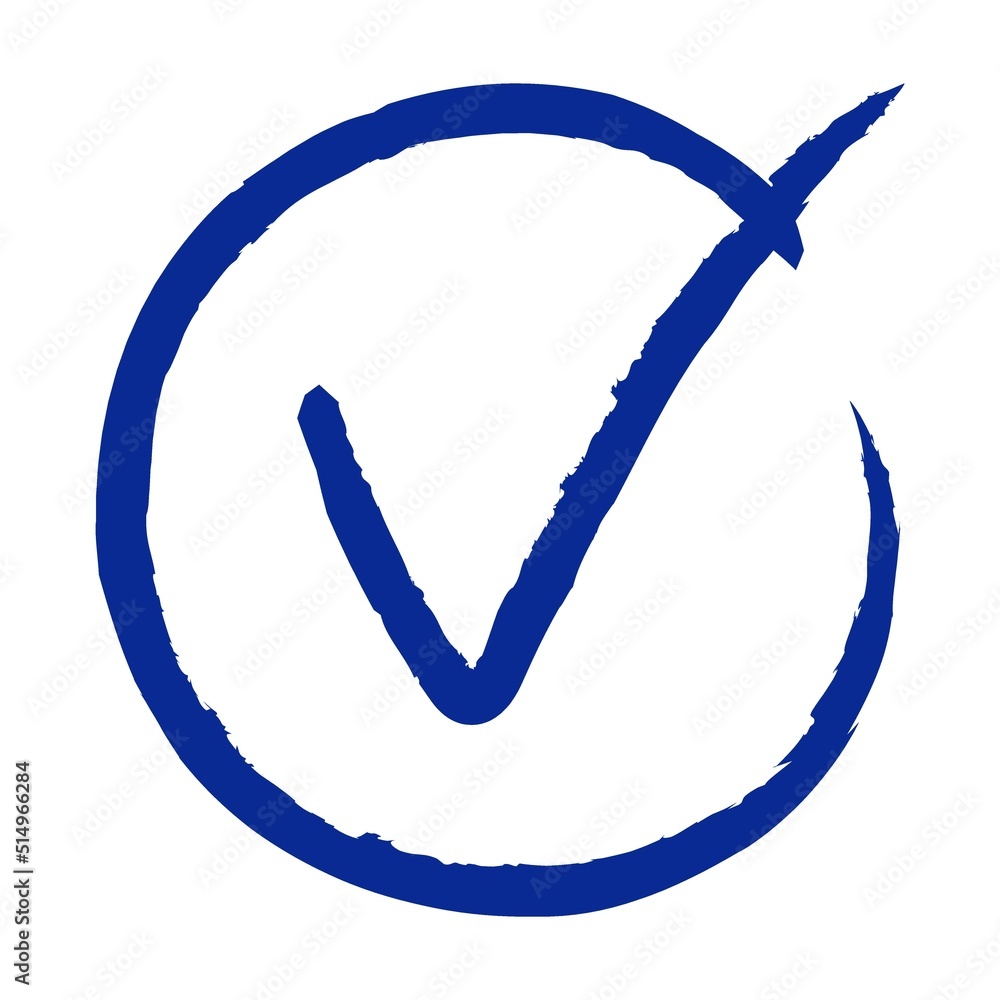 Vetor de White mark. Handwritten check marks flat icon. Chalk arrows ...