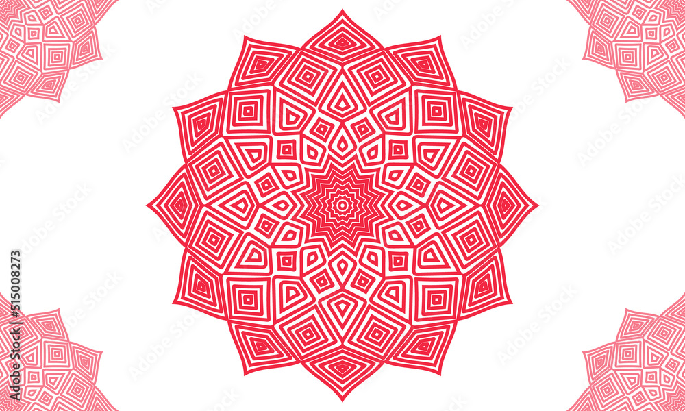 Mandala pattern vector print design.Abstract background with ornament ...