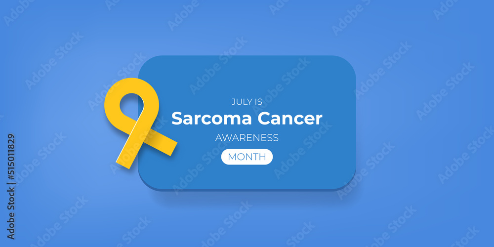 Sarcoma cancer awareness month concept horizontal banner design ...