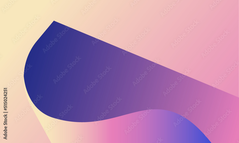 Curved corner paper vector design for poster and print background ...