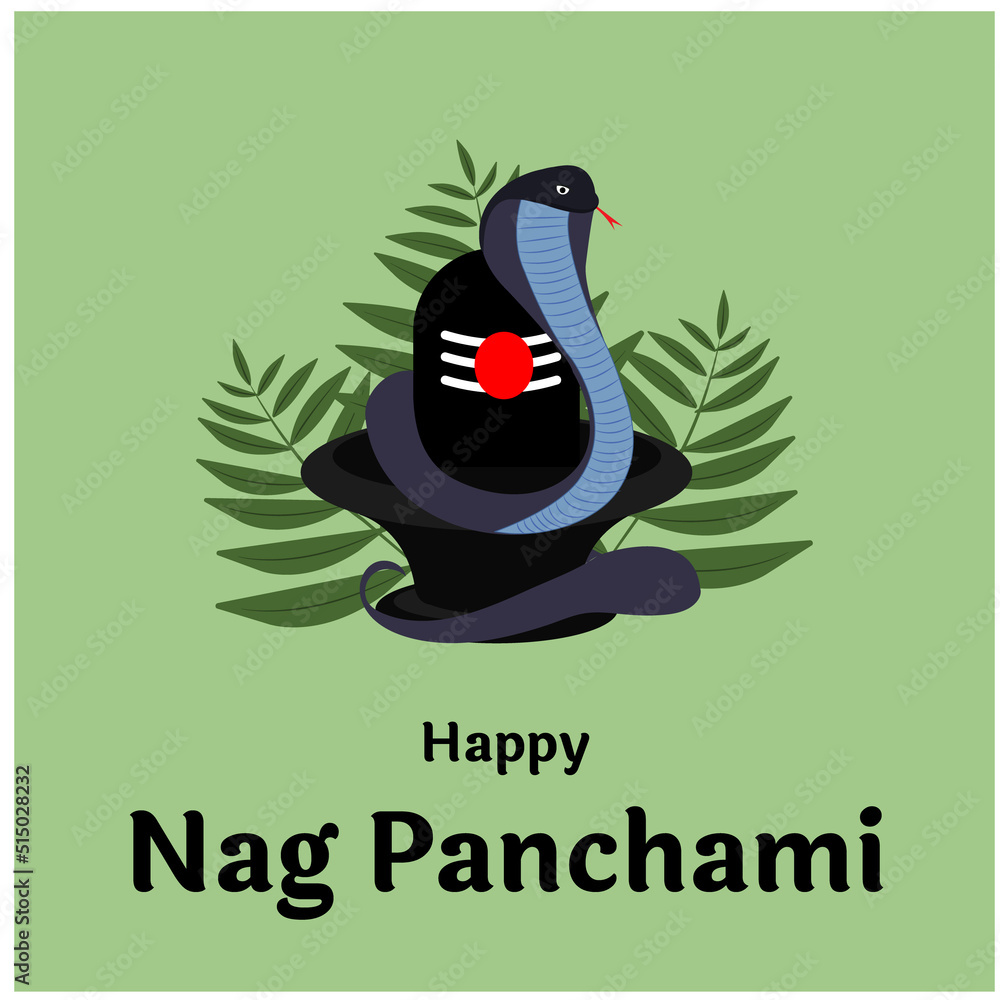 Naag Panchami Hindu Festival Vector Illustration Stock Vector | Adobe Stock