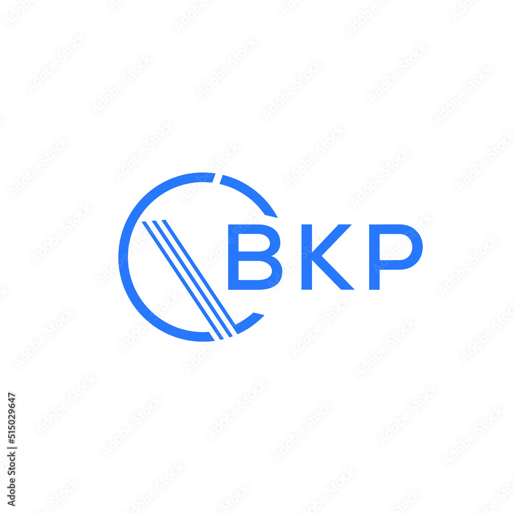 BKP letter initial creative logo design template vector illustration ...