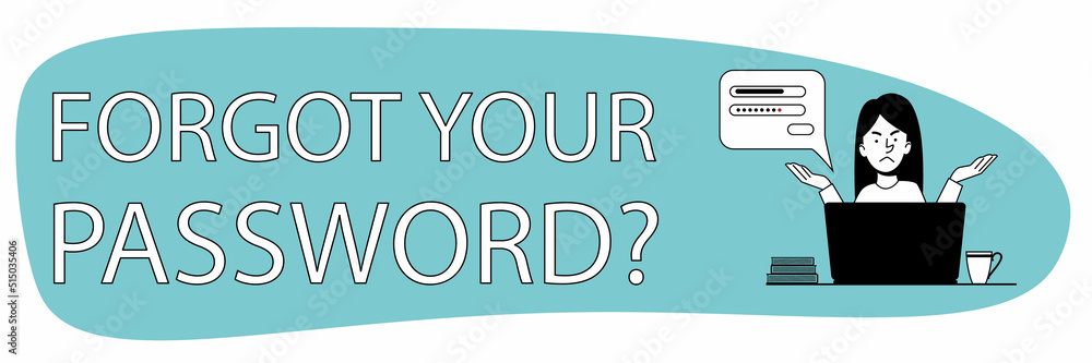 The woman forgot her personal data. The female throws up her hands. web ...