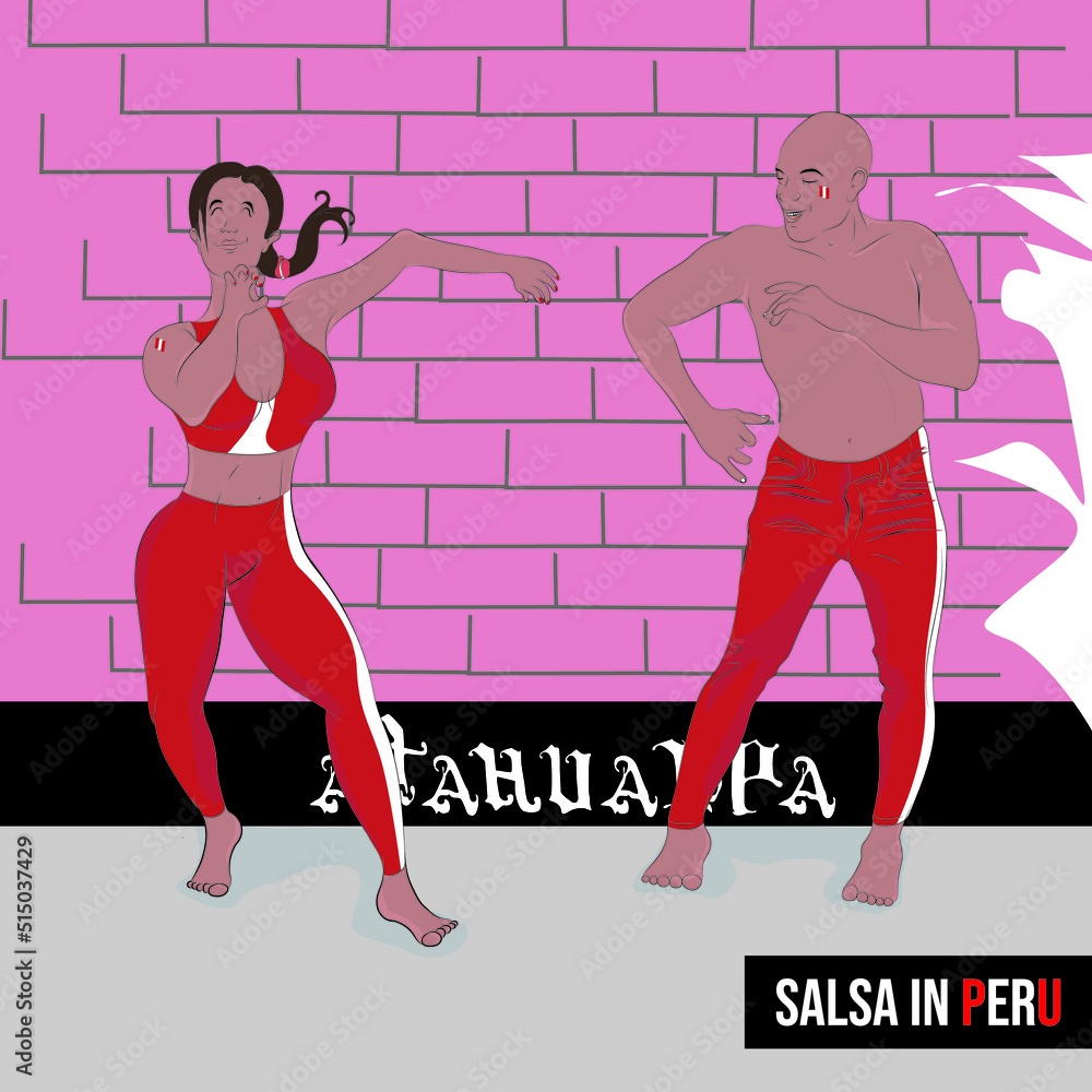 Peruvian salsa dance, salsa del callao - Atahualpa, couple dancing ...