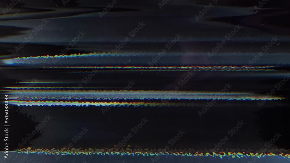 Analog TV glitch. Noise texture overlay. Old film effect. Blue purple ...