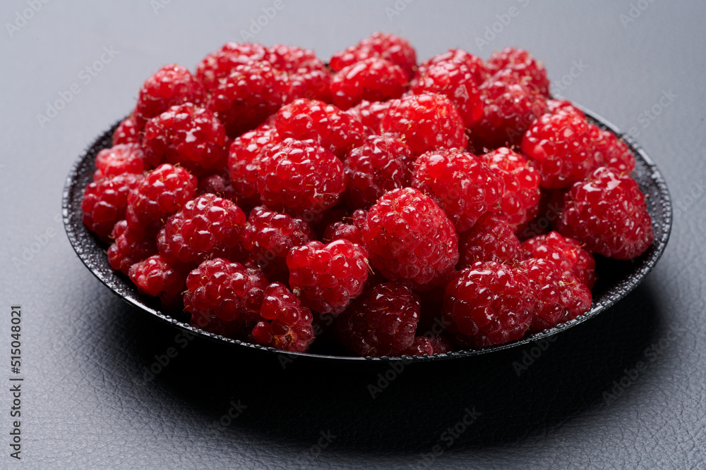 varios ángulos y tipos de detalle de frambuesas Stock Photo | Adobe Stock