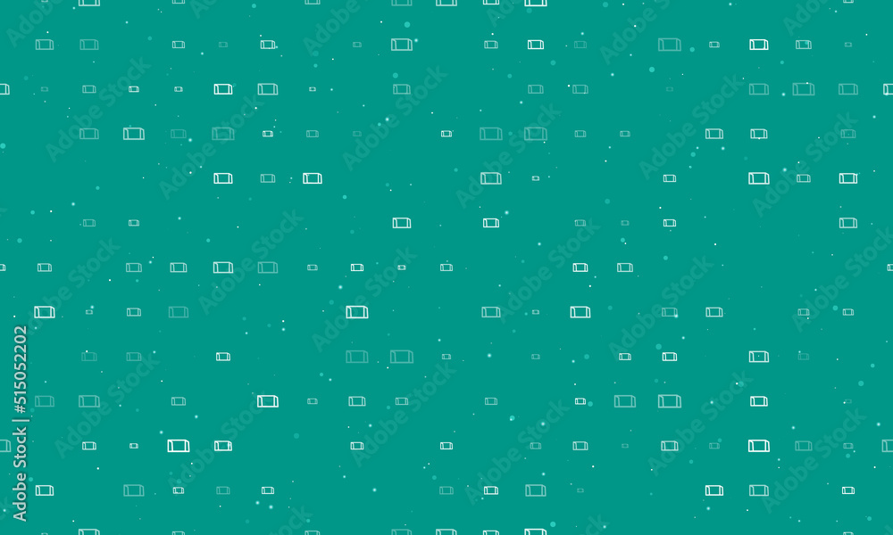 Seamless background pattern of evenly spaced white football goal ...