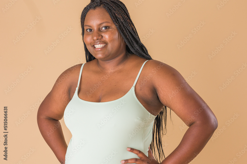 curvy plus size model. overweight body acceptance confidence. Latin ...