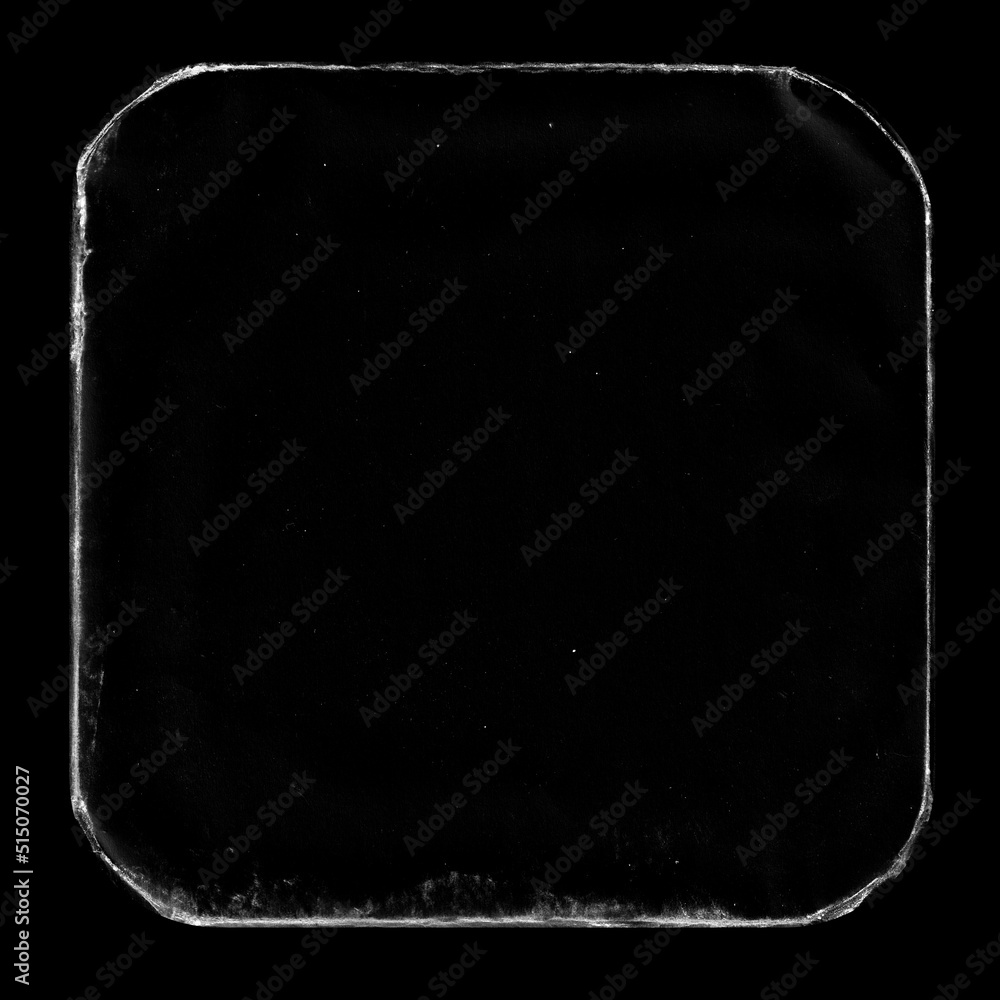 old paper texture in square frame for cover art. grungy frame in black ...