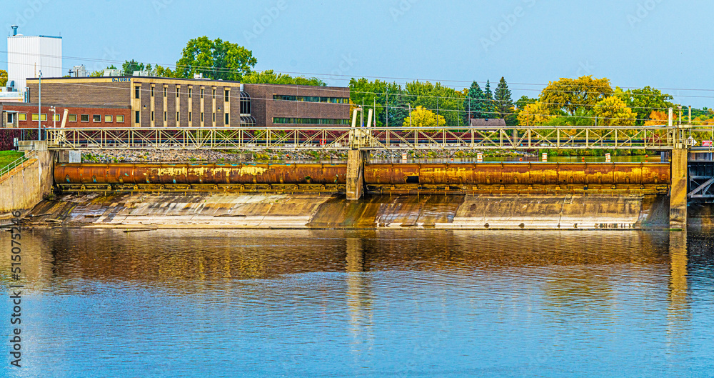 The Sartell Dam is a dam across the Mississippi River in Sartell ...
