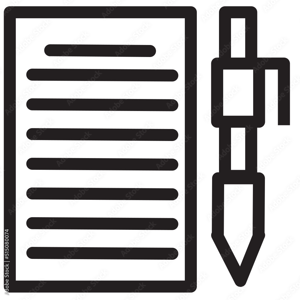 agreement business checkbox checklist note report test icon Stock ...