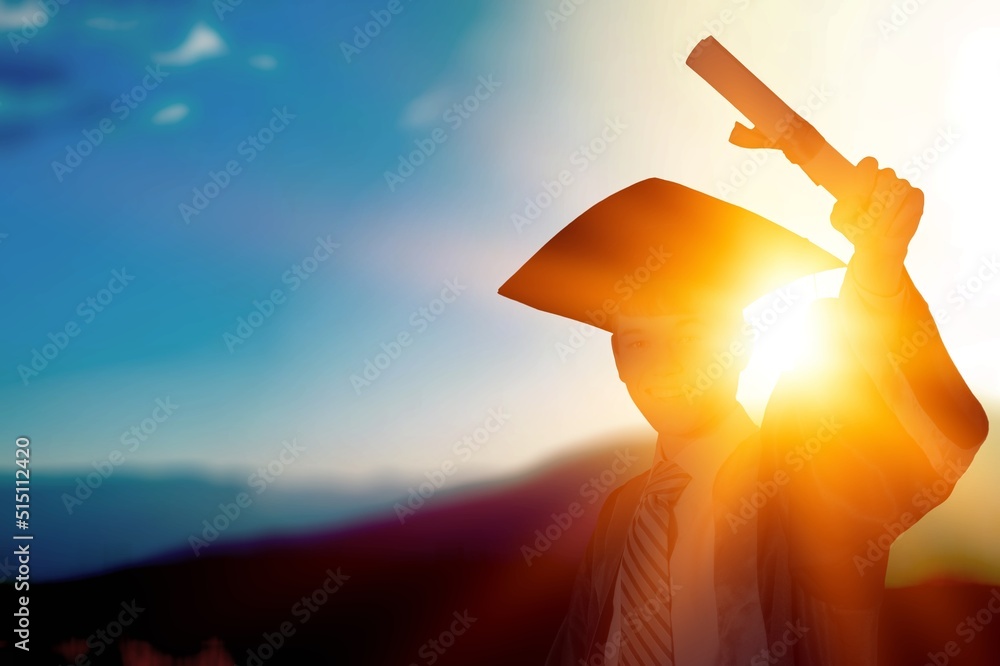 Graduation. Congratulations on the day of graduation at the university ...