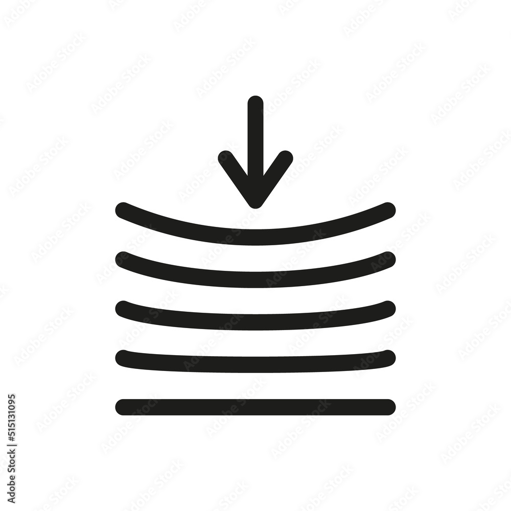 Elastic and resilient icon. Symbol of soft and flexible. Logo of ...