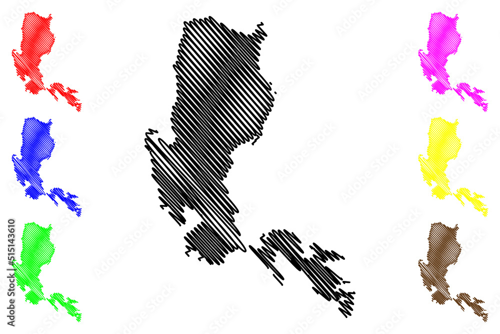 Luzon island (Southeast Asia, Republic of the Philippines) map vector ...