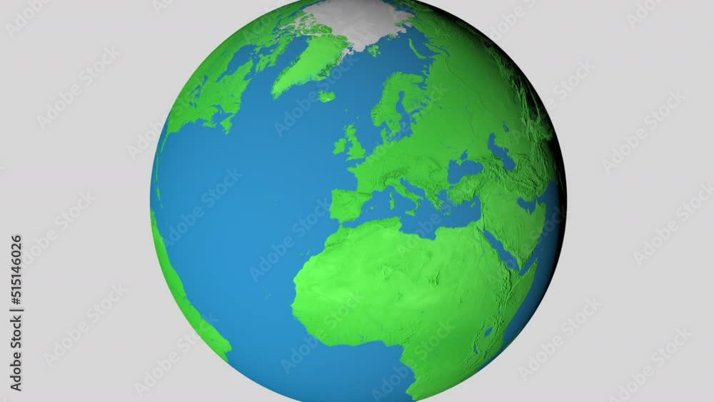 Video Stock Seamless looping animation of the earth zooming in to the ...