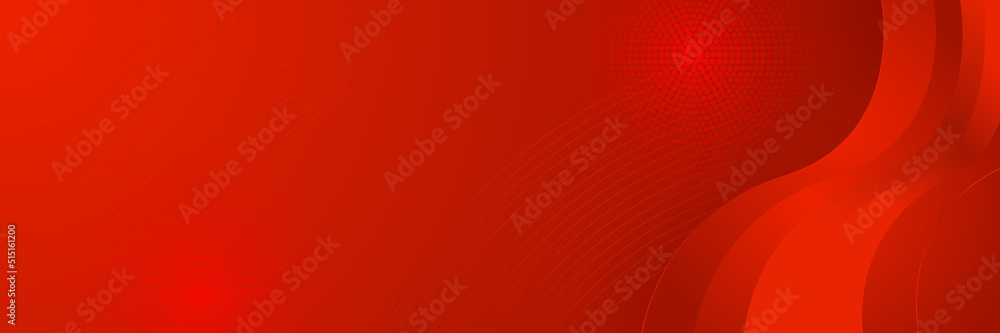 Abstract red banner. Designed for background, wallpaper, poster ...