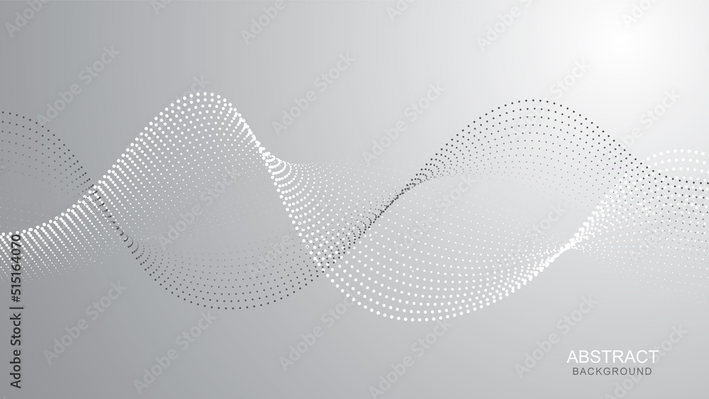 Wavy dotted line on gradient background Stock Vector | Adobe Stock