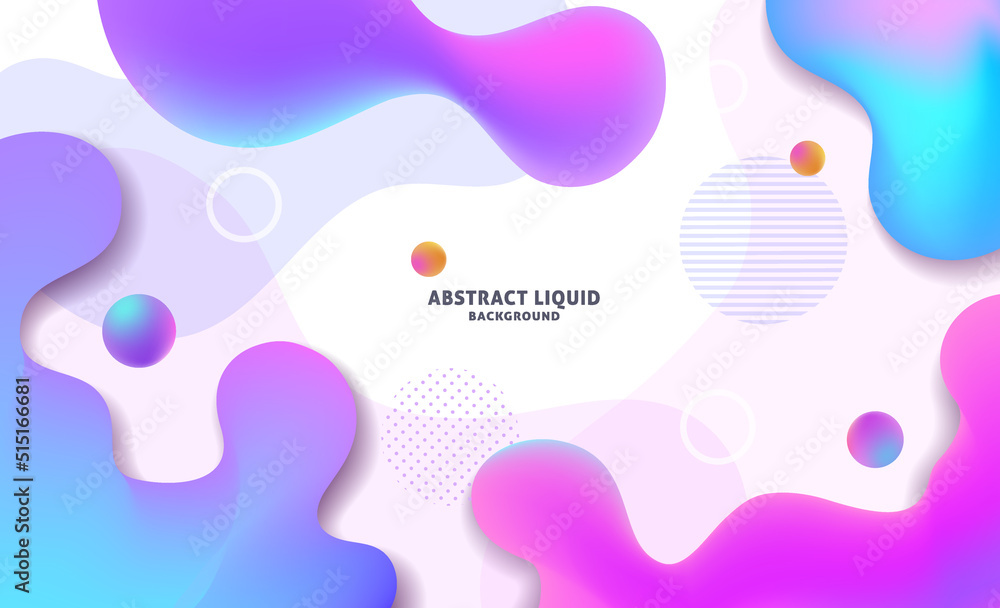 Abstract colorful flow liquid shapes background, vector illustrator ...