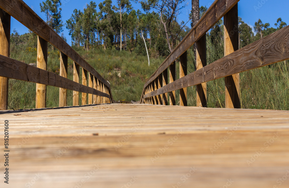 The river hiking trail Ecovia do Vez near Arcos de Valdevez, Portugal ...