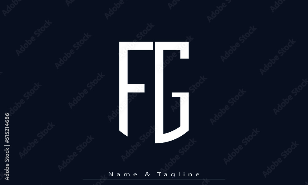 Alphabet letters Initials Monogram logo FG , GF Stock Vector | Adobe Stock