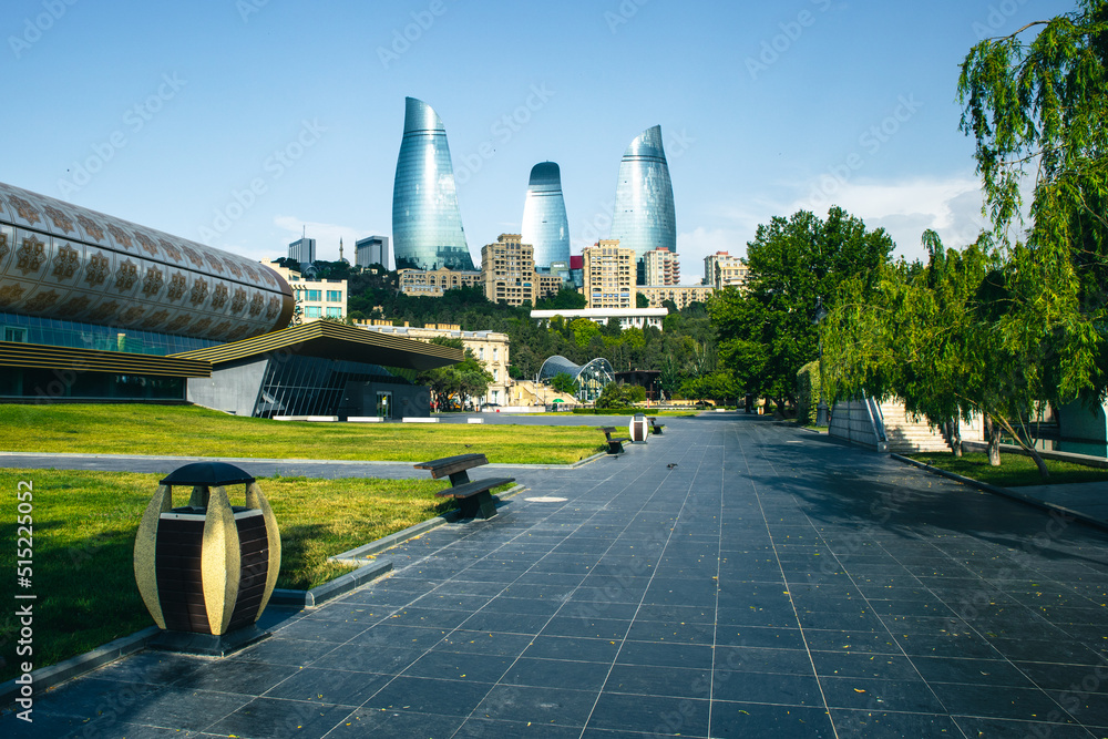 Baku Flame Towers is the tallest skyscraper in Baku, Azerbaijan ...