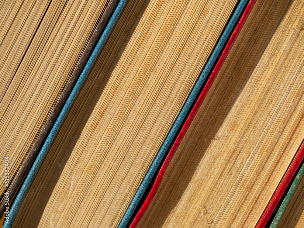 Books background-macro photo textures of hardcover books with yellowed ...