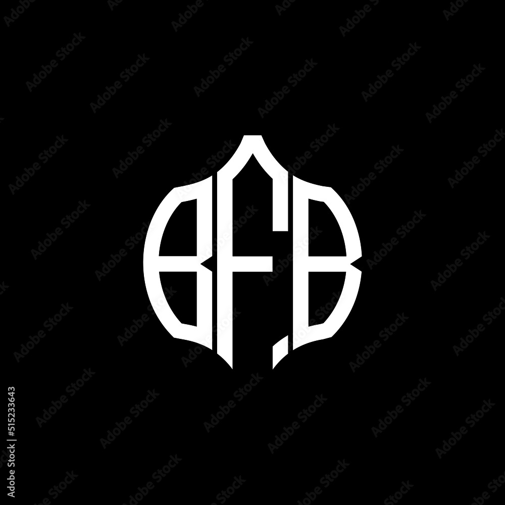 Bfb Letter Logo Bfb Best Black Background Vector Image Bfb Monogram Logo Design For