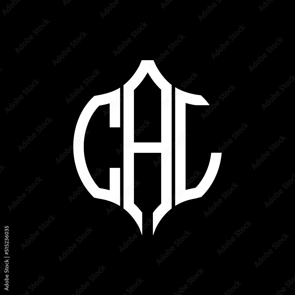 CAL letter logo. CAL best black background vector image. CAL Monogram ...