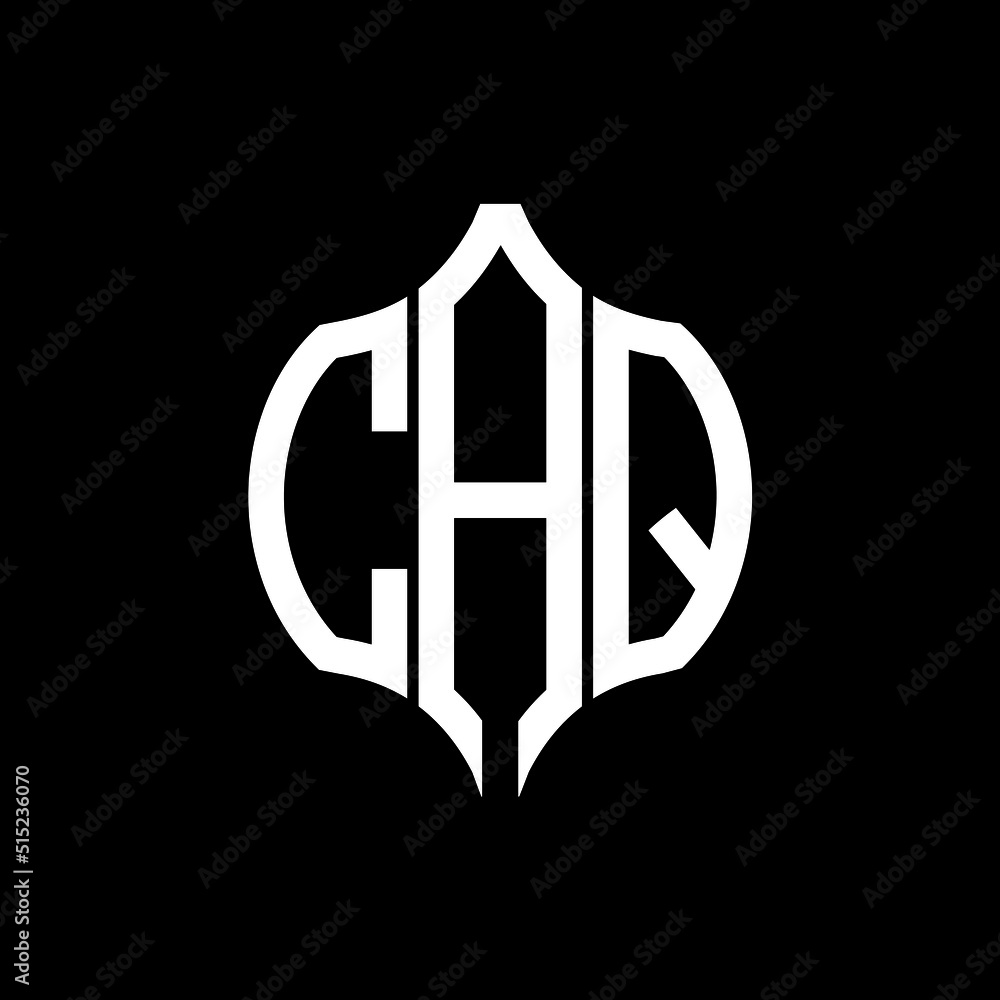 CAQ letter logo. CAQ best black background vector image. CAQ Monogram ...