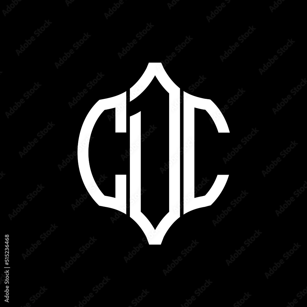 CDC letter logo. CDC best black background vector image. CDC Monogram ...