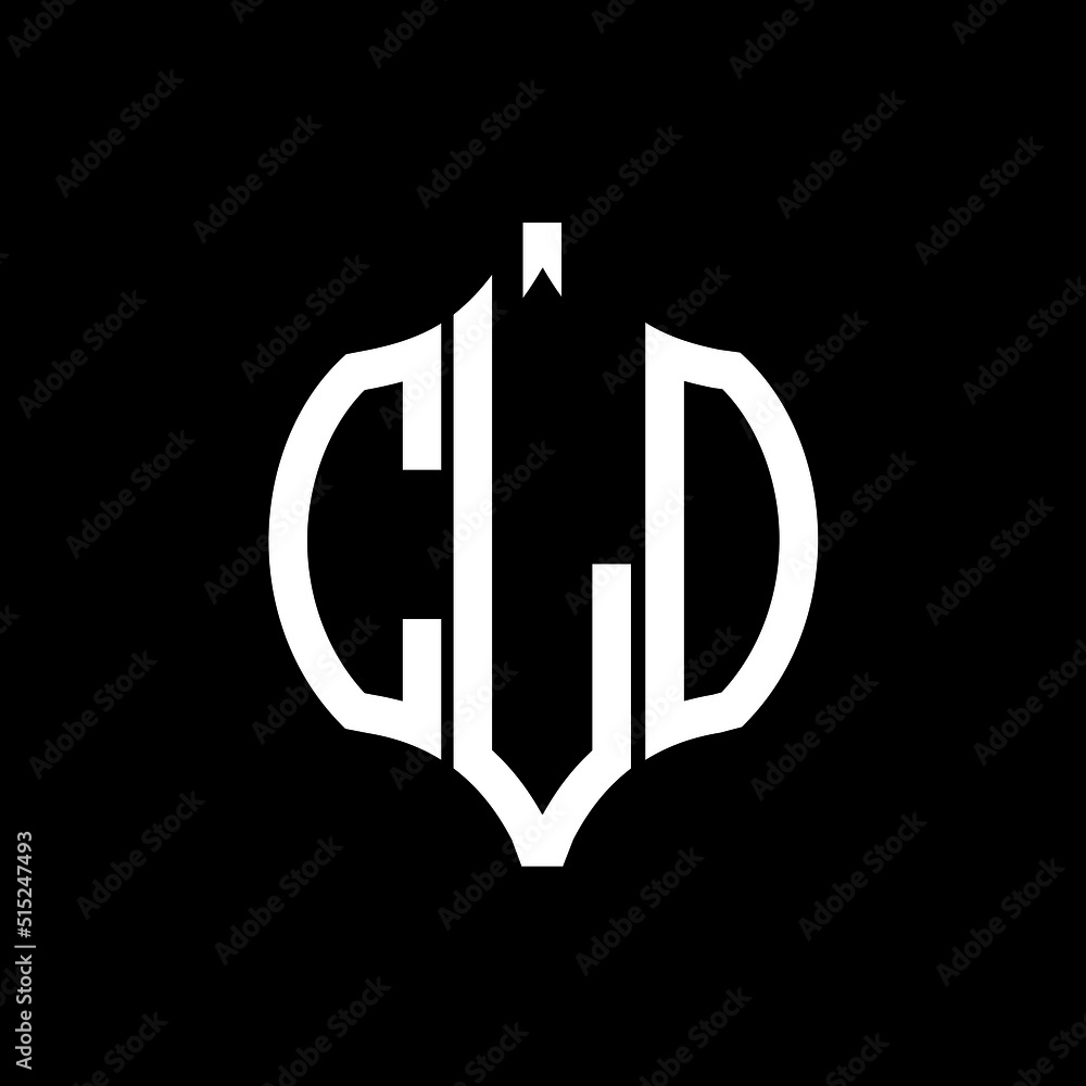 CLO letter logo. CLO best black ground vector image. CLO Monogram logo ...