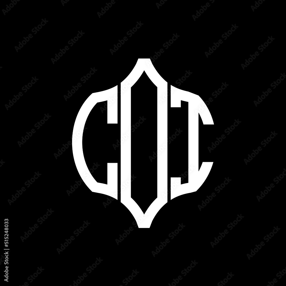 COI letter logo. COI best black ground vector image. COI Monogram logo ...