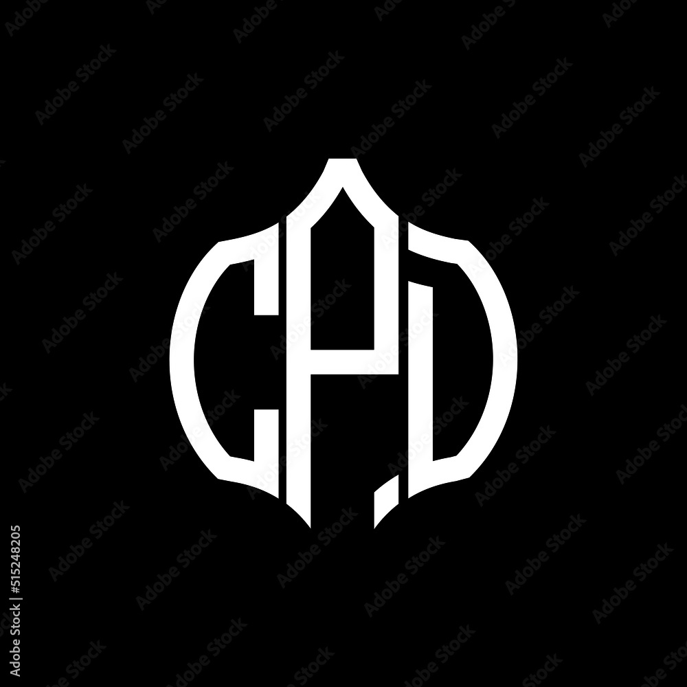 CPD letter logo. CPD best black ground vector image. CPD Monogram logo ...