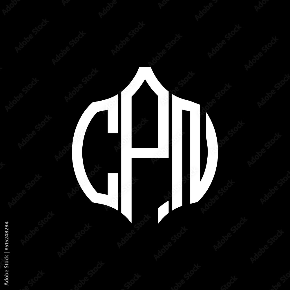 CPN letter logo. CPN best black ground vector image. CPN Monogram logo ...