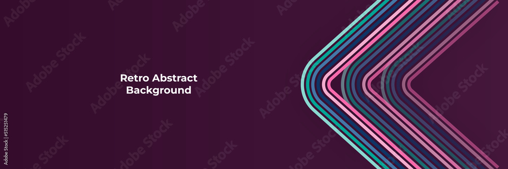 Vintage Banner 1970s Style. Vector Illustration Stock Vector | Adobe Stock