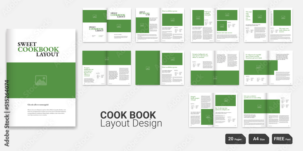 Cookbook Layout Design Recipe book design Cookbook Booklet Cookbook ...