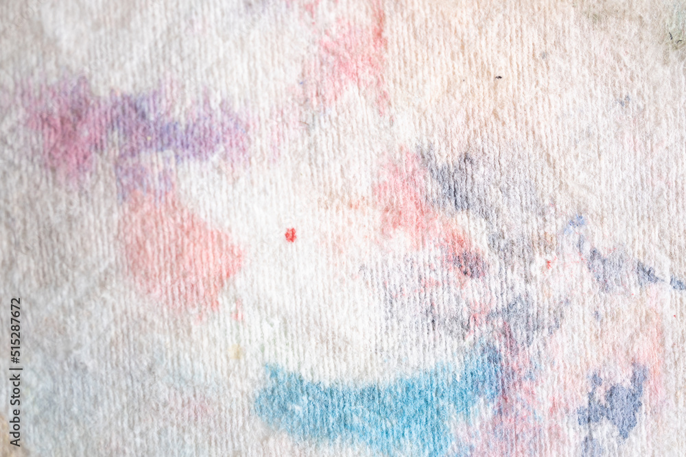 textura de trapo de toalla de papel desechable con manchas de pintura ...