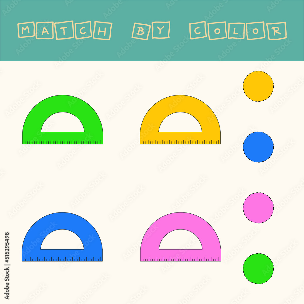 worksheet vector design, challenge to connect the rullers with its ...