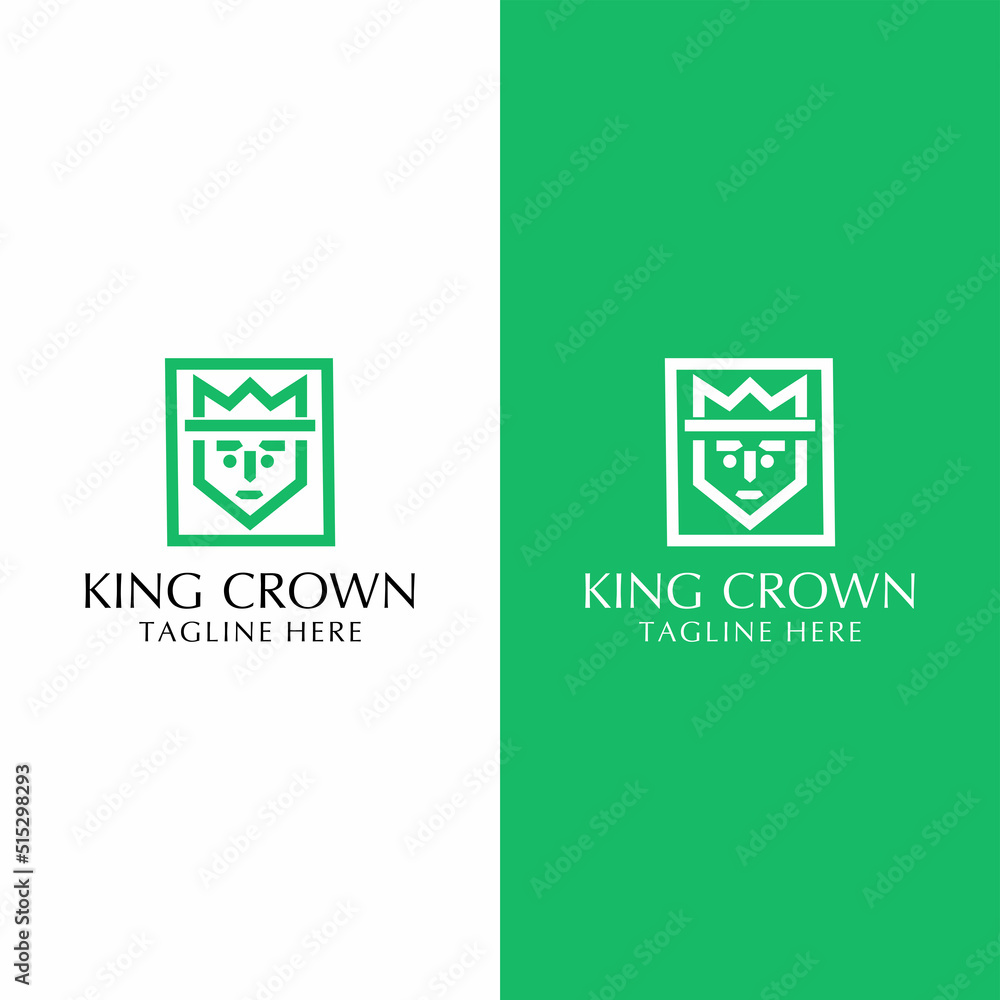 King crown logo design icon template Stock Vector | Adobe Stock