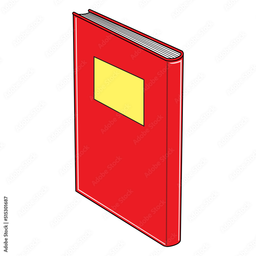 red book vector illustration Stock Vector | Adobe Stock